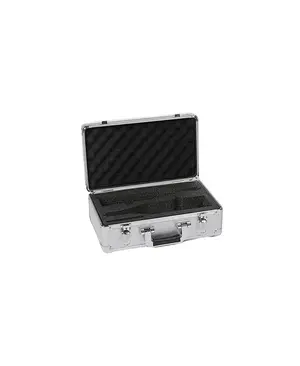 VINGARDEVALISE Two Bottle Carrying Case - Metallic Silver