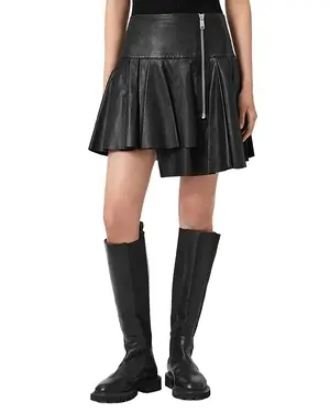 ALLSAINTS Irina Lea Leather Skirt