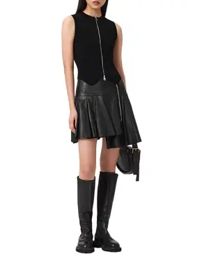 ALLSAINTS Irina Lea Leather Skirt