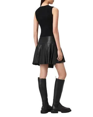 ALLSAINTS Irina Lea Leather Skirt