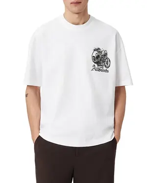 ALLSAINTS Panhead Logo Graphic Tee - Optic White