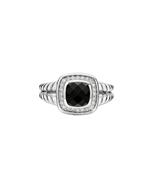 David Yurman Petite Albion Ring - Black Onyx