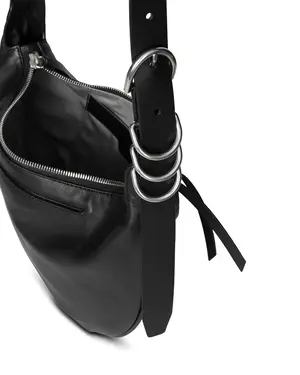 Rag & Bone Mercer Medium Leather Hobo Bag - Black