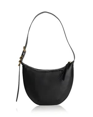 Rag & Bone Mercer Medium Leather Hobo Bag - Black
