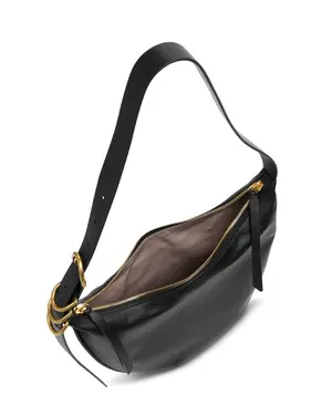 Rag & Bone Mercer Medium Leather Hobo Bag - Black