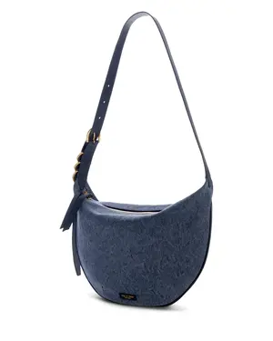 Rag & Bone Mercer Medium Canvas Hobo Bag - Midnight