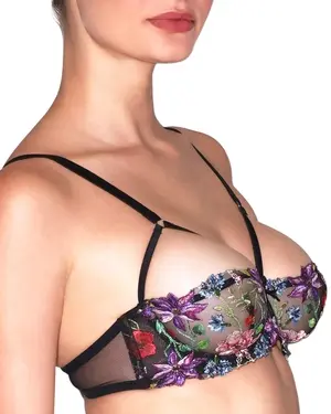 Fleur Du Mal Wildflower Balconette Bra