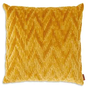 Missoni Fossile Embossed Decorative Pillow, 15.75 X 15.75 - Gold