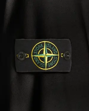 Stone Island Cotton Crew Neck Sweatshirt - Black