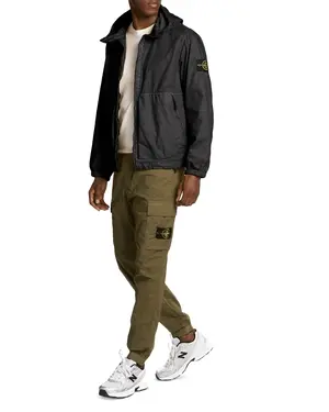 Stone Island Capospalla Zip Hooded Jacket - Black