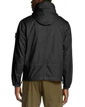 Stone Island Capospalla Zip Hooded Jacket - Black