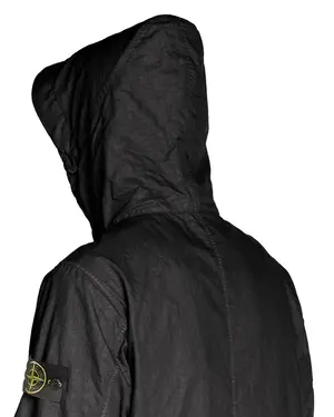 Stone Island Capospalla Zip Hooded Jacket - Black
