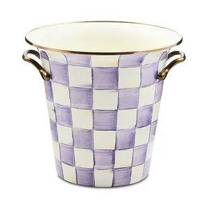 MACKENZIE-CHILDS Check Wine Cooler - Violet