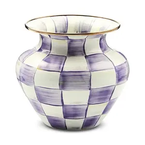 MACKENZIE-CHILDS Check Large Vase - Violet