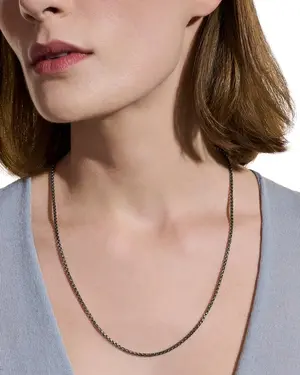 John Hardy Sterling Darkened Chain Necklace