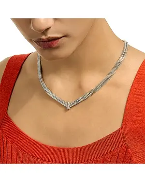 John Hardy Sterling Diamond Icon Link Necklace - Silver