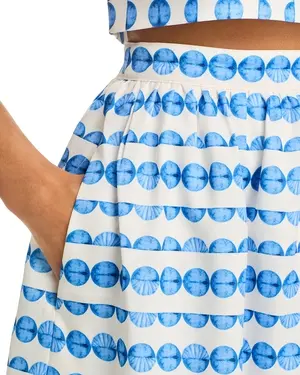 French Connection Structured Taffeta Midi Skirt