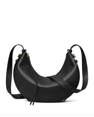 Tory Burch Romy Crescent Shoulder Bag - Black