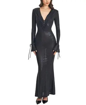 Miss Circle New York Button Detailed Evening Dresses
