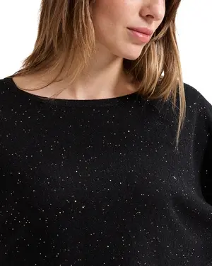 PHASE EIGHT Cristine Sequin Knit Sweater - Black