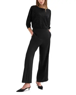 PHASE EIGHT Cristine Sequin Knit Sweater - Black