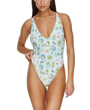 GOTTEX Capri Vibes V-neck One Piece - White