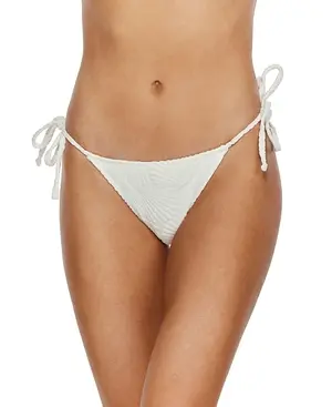 GOTTEX Mermaid Island Textured Bikini Bottom - Ivory