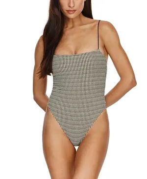 GOTTEX Sandy Beach Textured One-piece - Brown