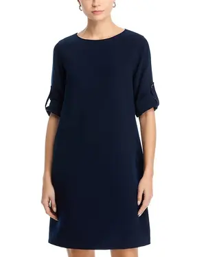Caroline Rose Tabi Tee Shirt Dress - Navy
