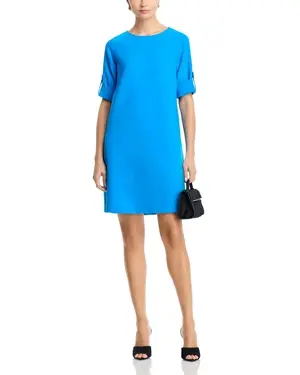Caroline Rose Tabi Tee Shirt Dress - Vivid Blue