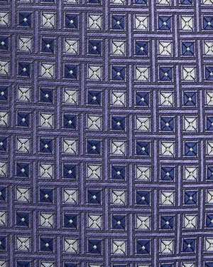 Canali Silk Flower Neck Tie - Light Blue