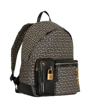 Balmain Pulse Monogram Jacquard Backpack