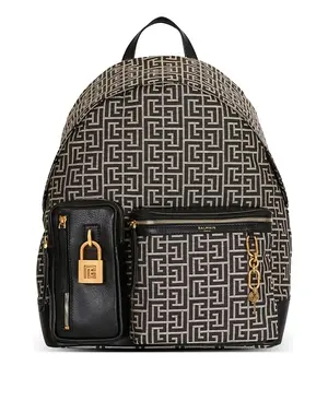 Balmain Pulse Monogram Jacquard Backpack