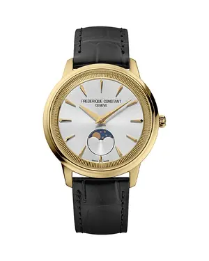 FREDERIQUE CONSTANT Moneta Moonphase Watch 37mm - Black/two-tone
