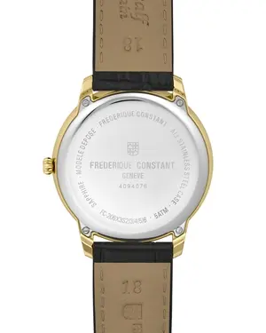 FREDERIQUE CONSTANT Moneta Moonphase Watch 37mm - Black/two-tone