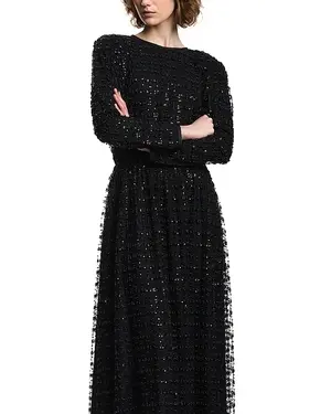 Emporio Armani Beaded Tulle Gown