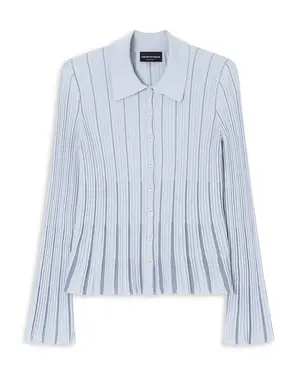 Emporio Armani Collared Cardigan Sweater