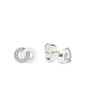 Lagos Sterling Interlocking Stud Earrings