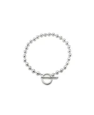 UNODE50 Clasped Bead Necklace - Silver