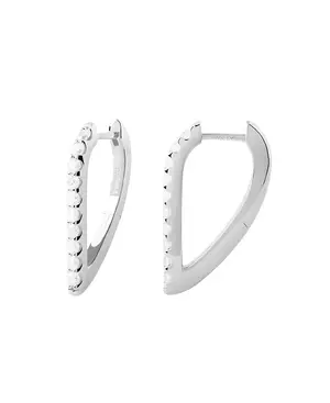PDPAOLA Gloss Hoops Silver