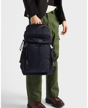 Prada Speedrock Re-nylon And Leather Backpack
