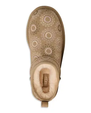 UGG Classic Sun Stitch Suede Mini Boots