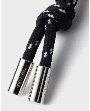 Prada Speedrock Cord Key Ring - Black
