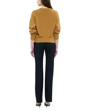 Another Tomorrow Cashmere Knit Sweatshirt - Camel