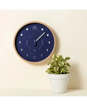 UNCOMMON GOODS Monthly Moon Phase Clock Ocean Clock