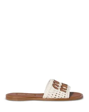 Miu Miu Crochet Sandals