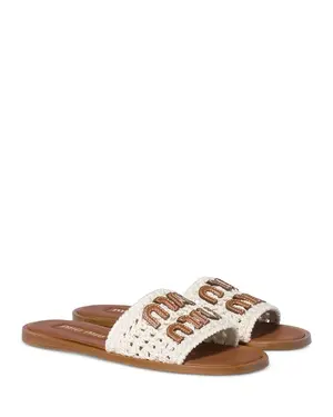 Miu Miu Crochet Sandals