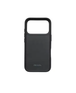 Prada Saffiano Leather Case For Iphone 17 Pro - Black