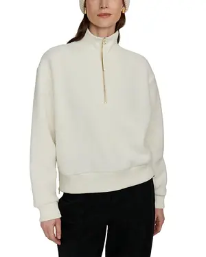 Varley Jaylin Half Zip Fleece Pullover - Egret