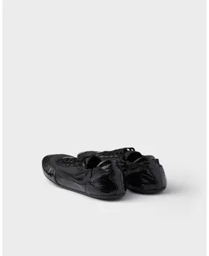 Prada Re-nylon And Leather Sneakers - Black